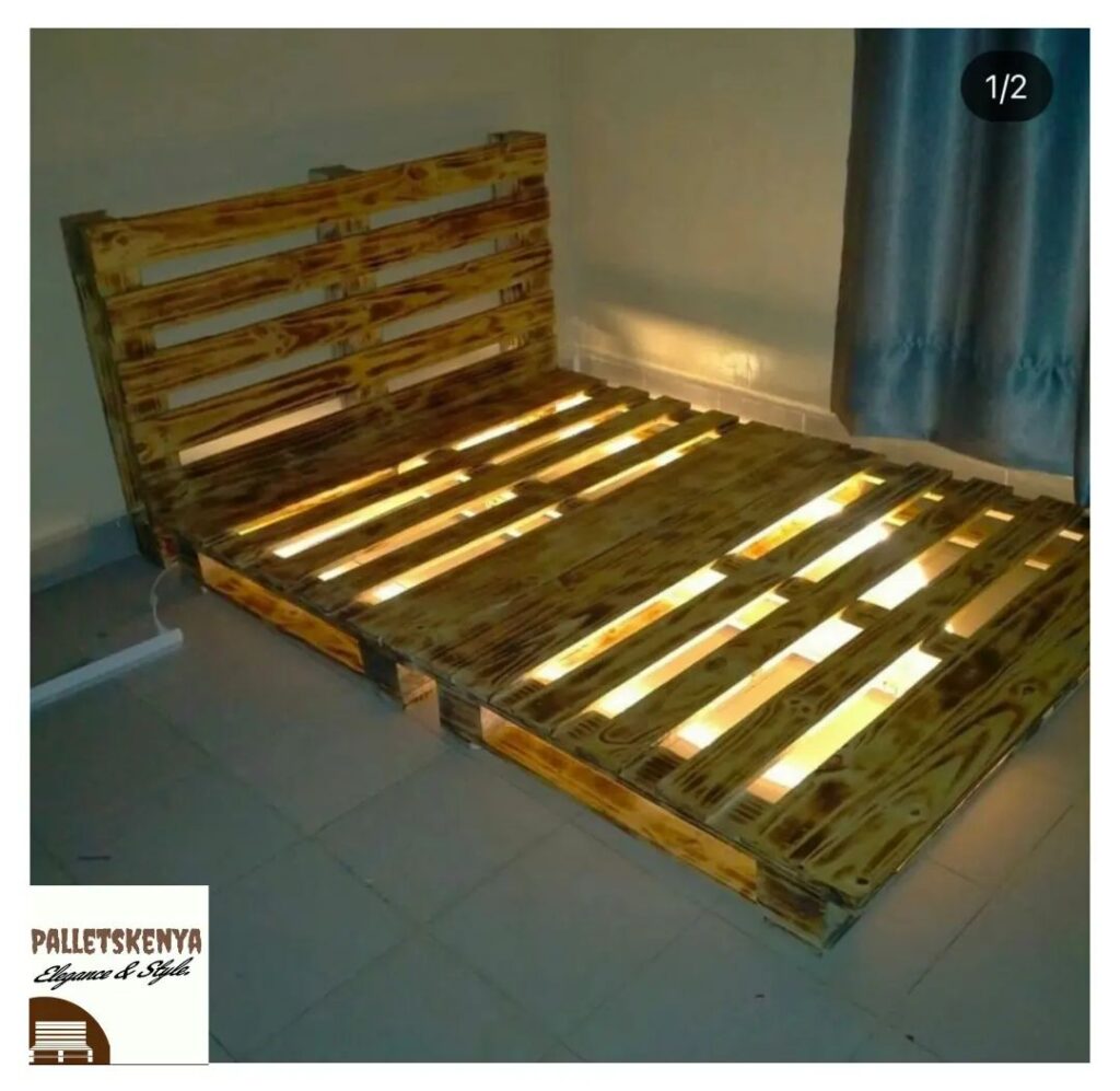 Low Level Platform Pallet Bed - Pallets Kenya Elegance and Style