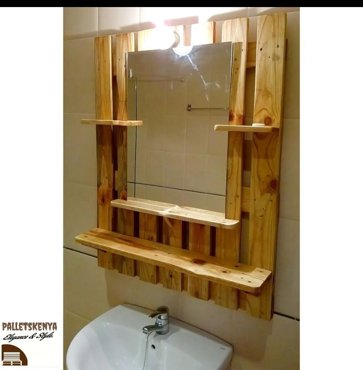 Pallet mirror Pallet mirrorPallet mirror - Pallets Kenya Elegance and Style